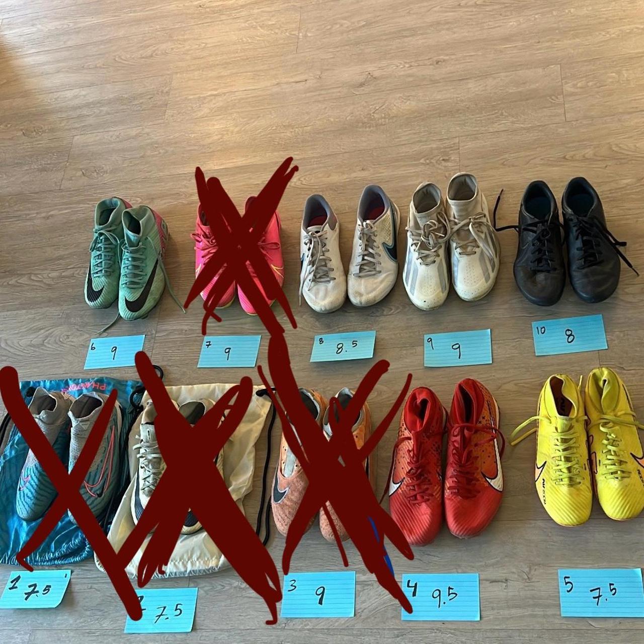 soccer cleats multiple sized and colors price is... | Depop