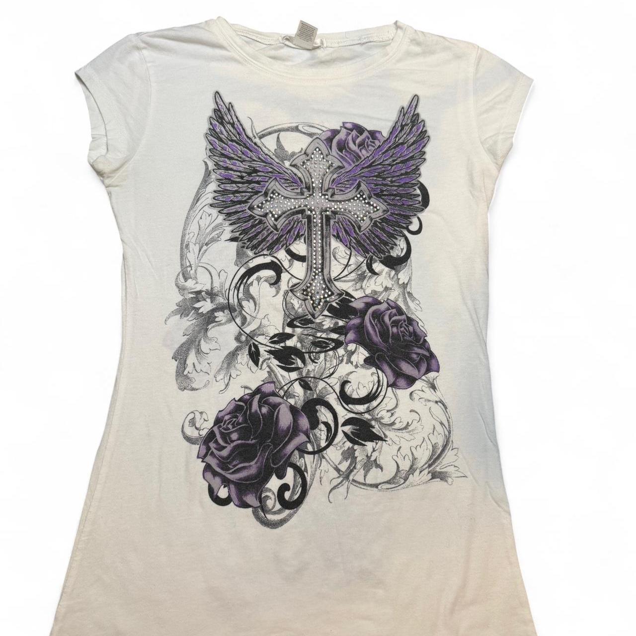 Y2K Cross angel wing top 😍💜🪽 Brand Love Love... | Depop