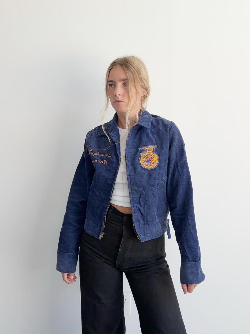 Vintage FFA jacket USA made Talon zipper Fits xs... - Depop