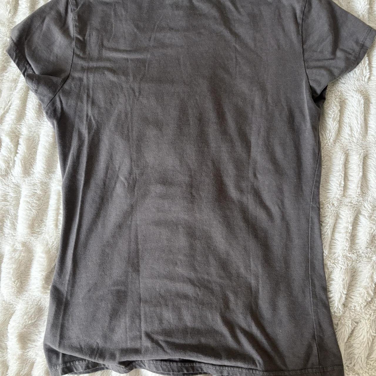 Grey and pink angel wings mcbling graphic tee... | Depop