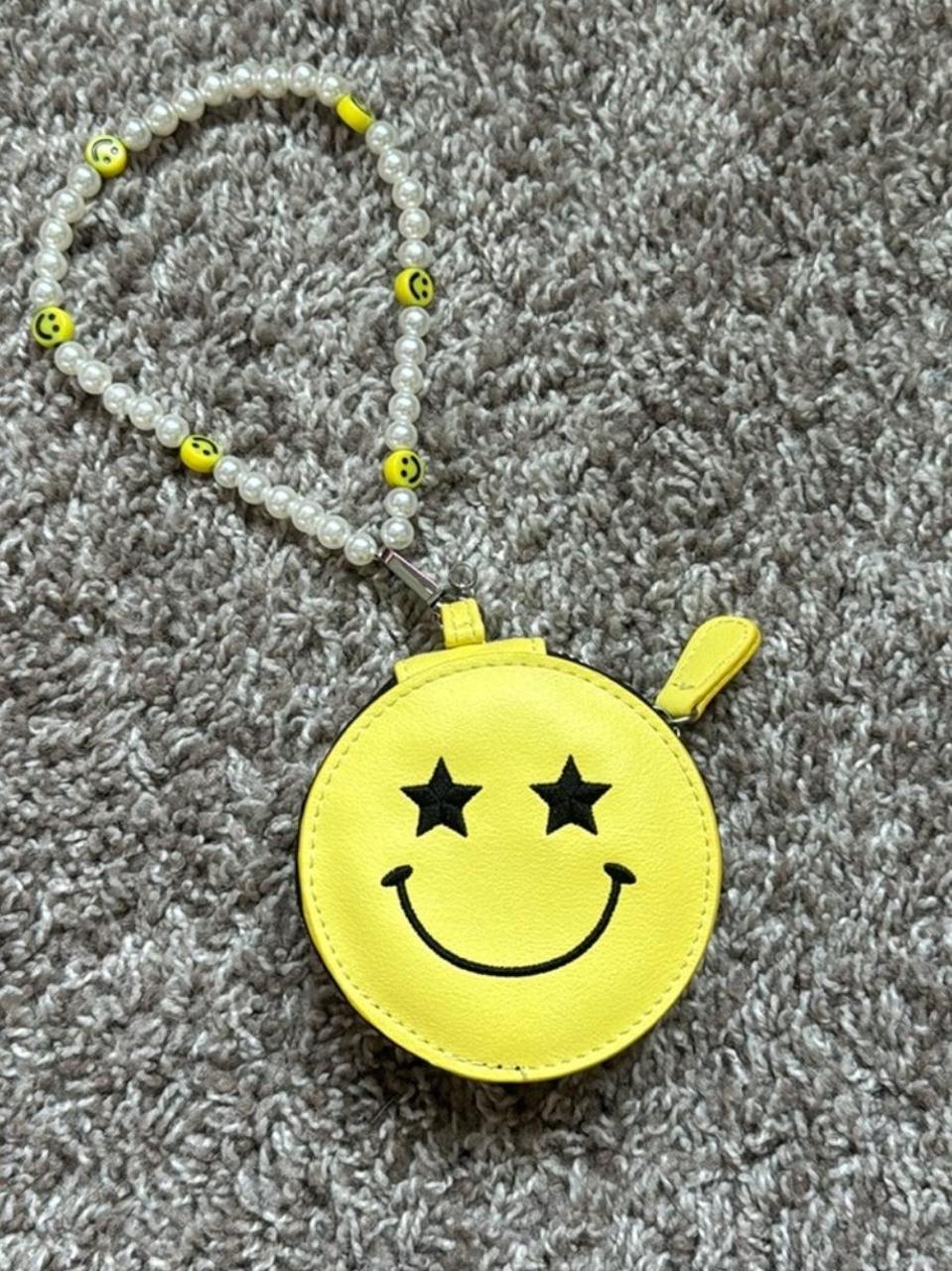 Yellow Smiley face wallet💛 #smiley #yellow #preppy... - Depop