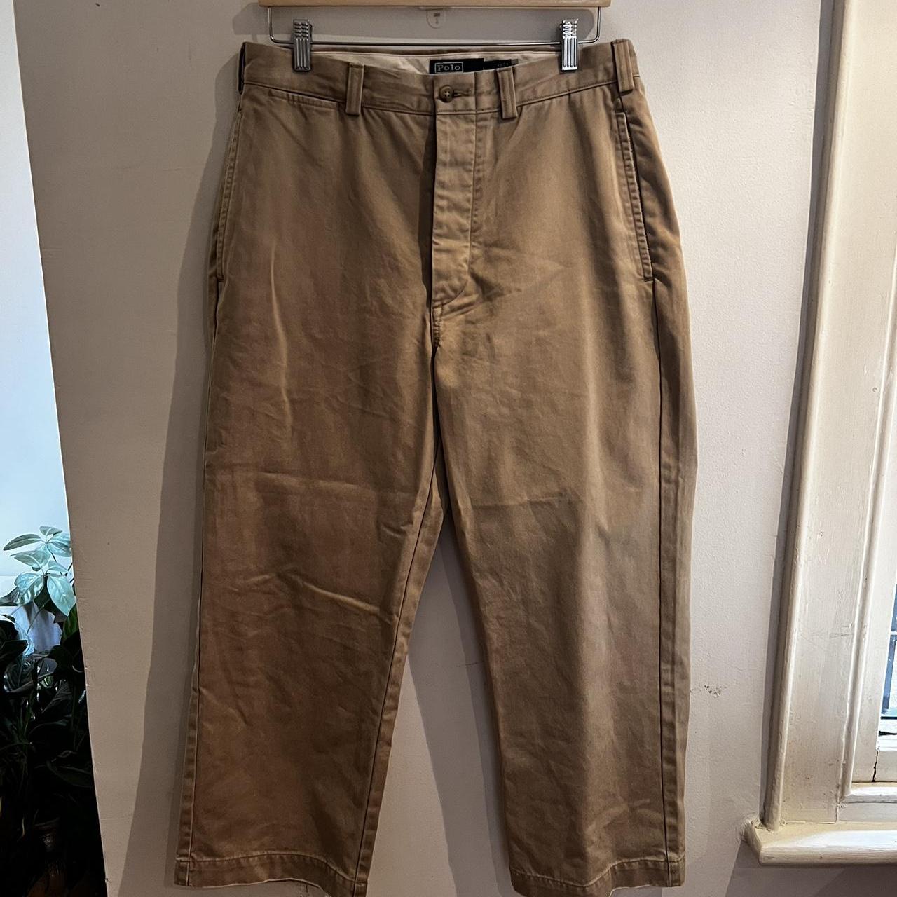 Polo Ralph Lauren Burroughs Big Fit Chino in Khaki.... - Depop