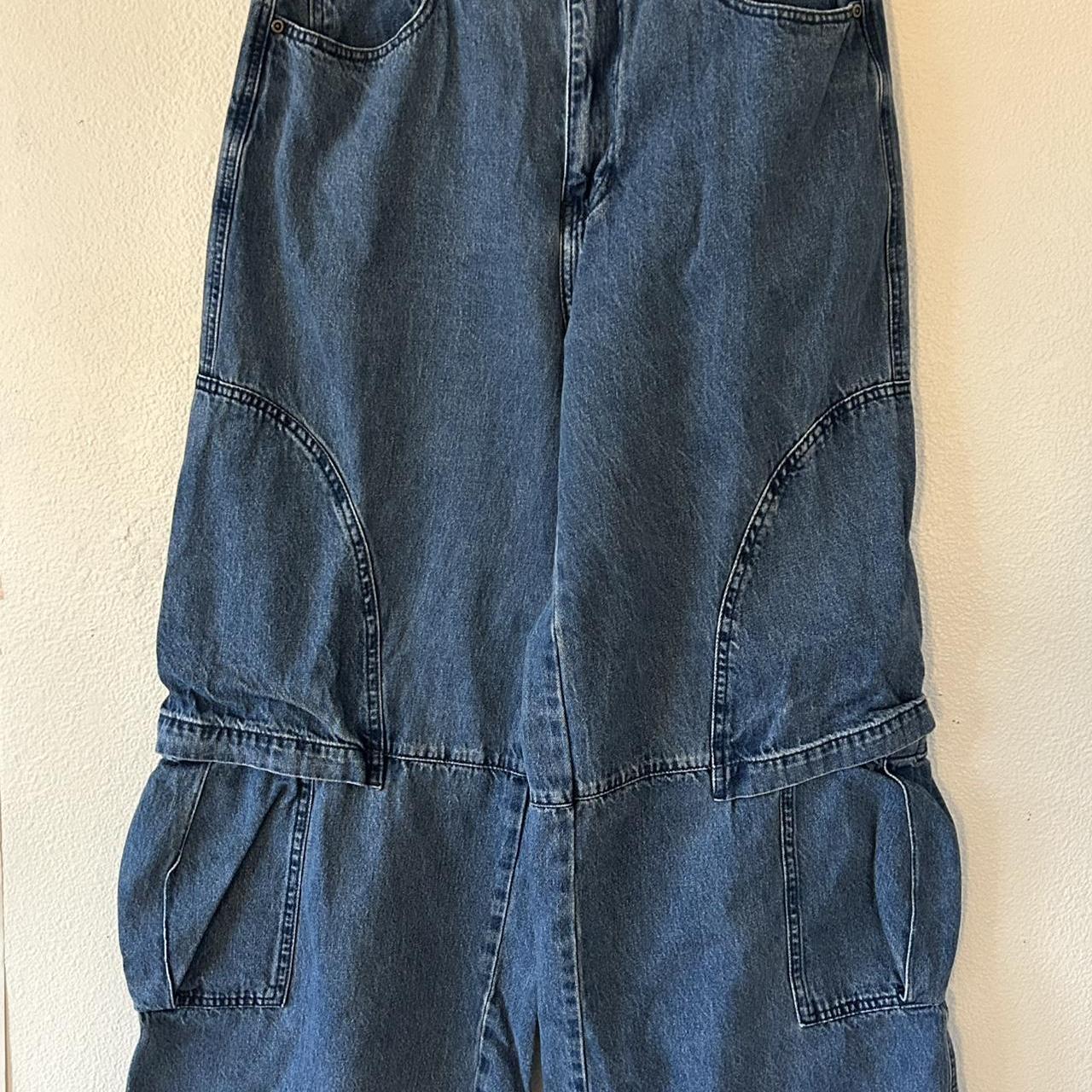 Blue baggy hot topic jeans 32W32L - jnco esque Lots... | Depop