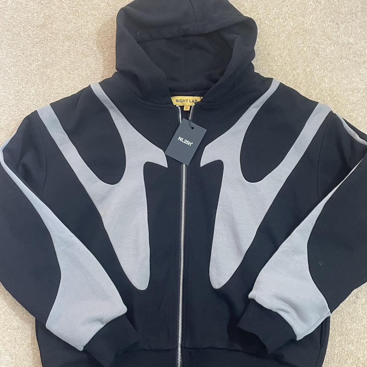 Night labs black zip up NL25h+ size medium - Depop