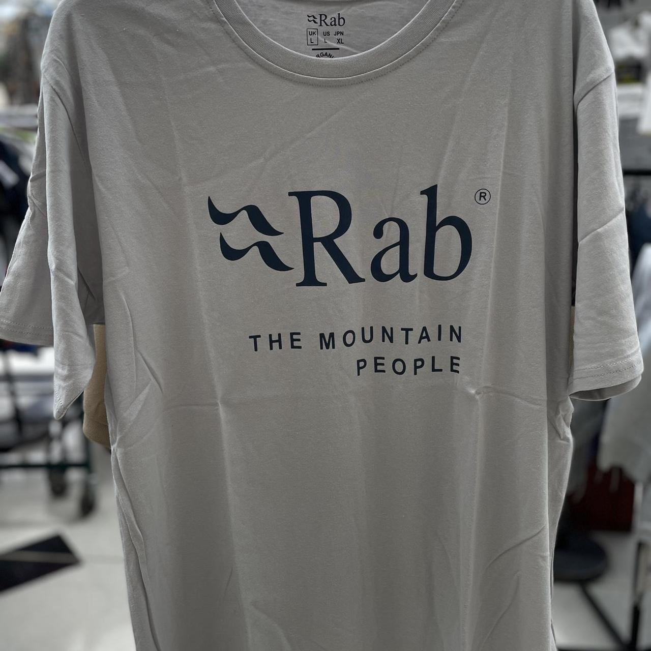 Large Rab T-shirt Grey Brand new | Depop