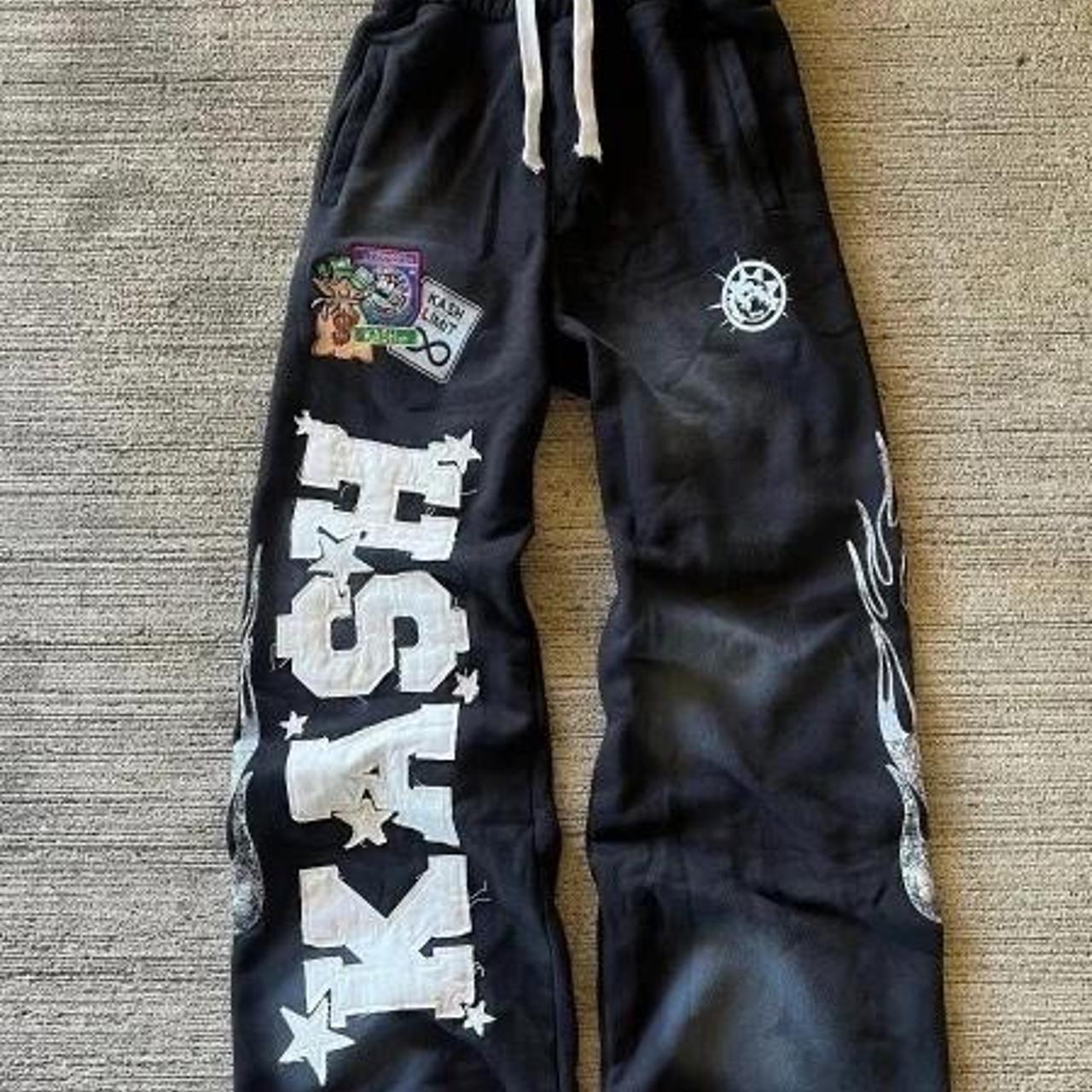 Retro Double Layer Sweatpants Women's Y2K Gothic Hip... | Depop