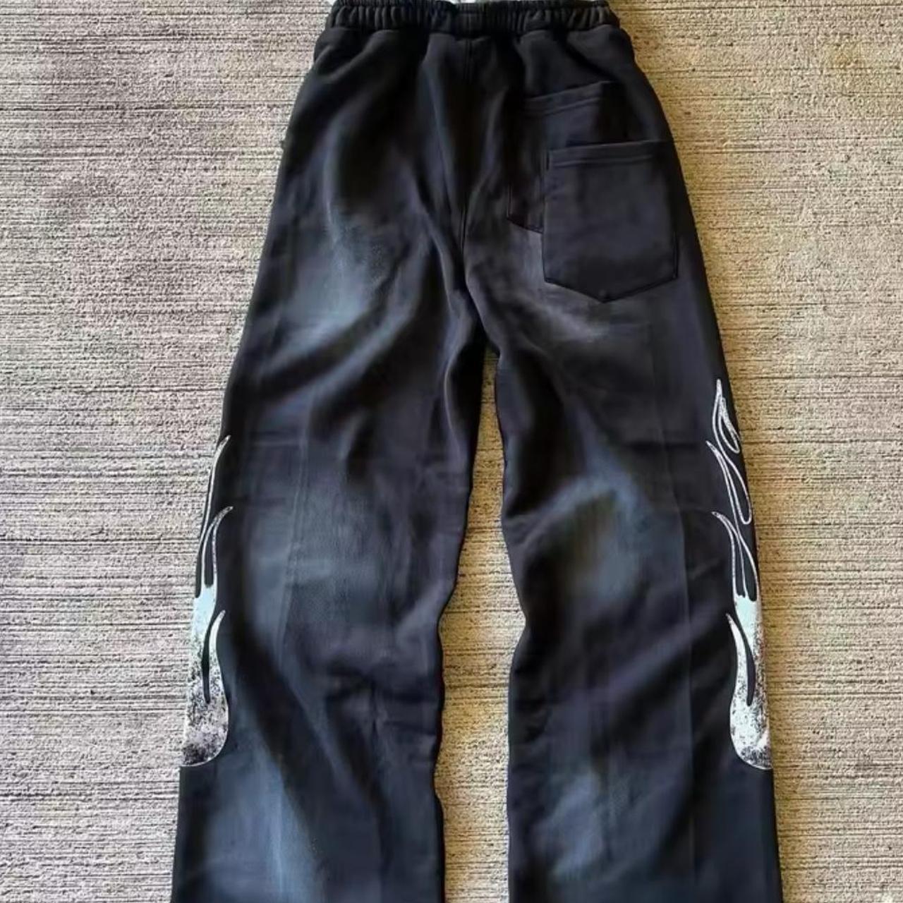 Retro Double Layer Sweatpants Women's Y2K Gothic Hip... | Depop