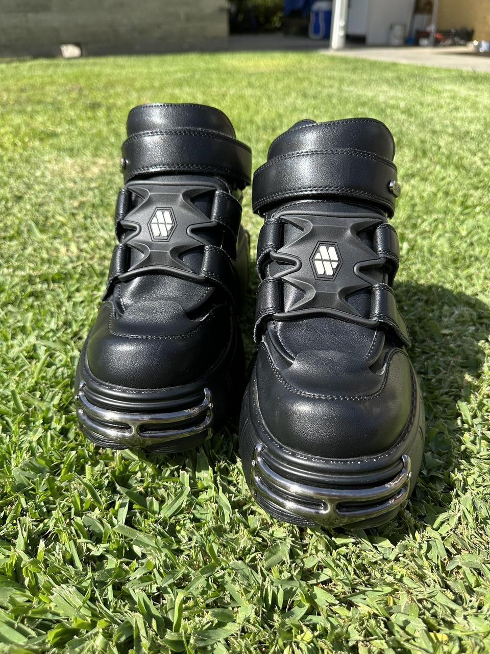 Platform black boots 🖤 New rock style boots, less... - Depop