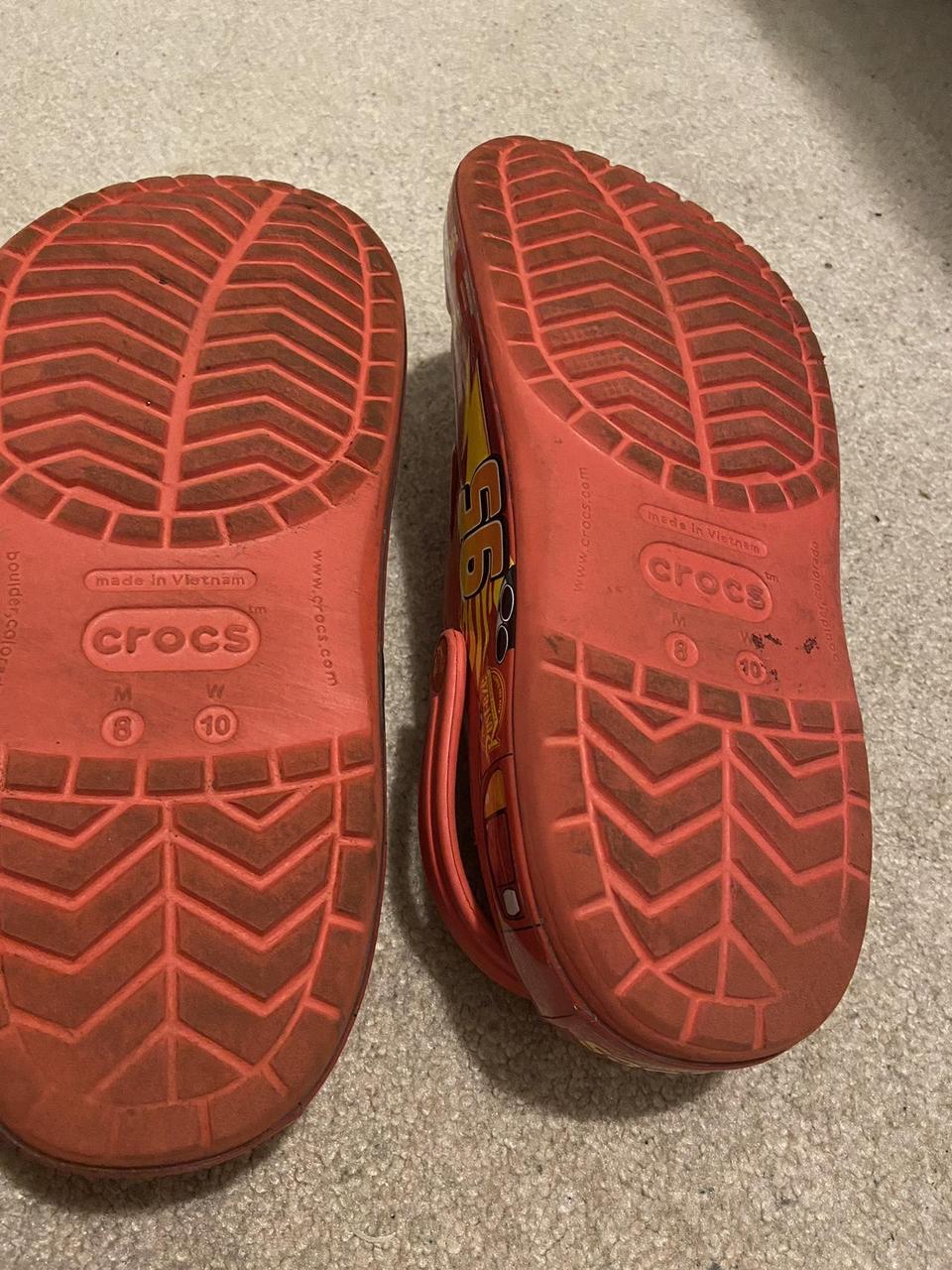 LIGHTNING MCQUEEN CROCS Rare shoot me offers do... - Depop