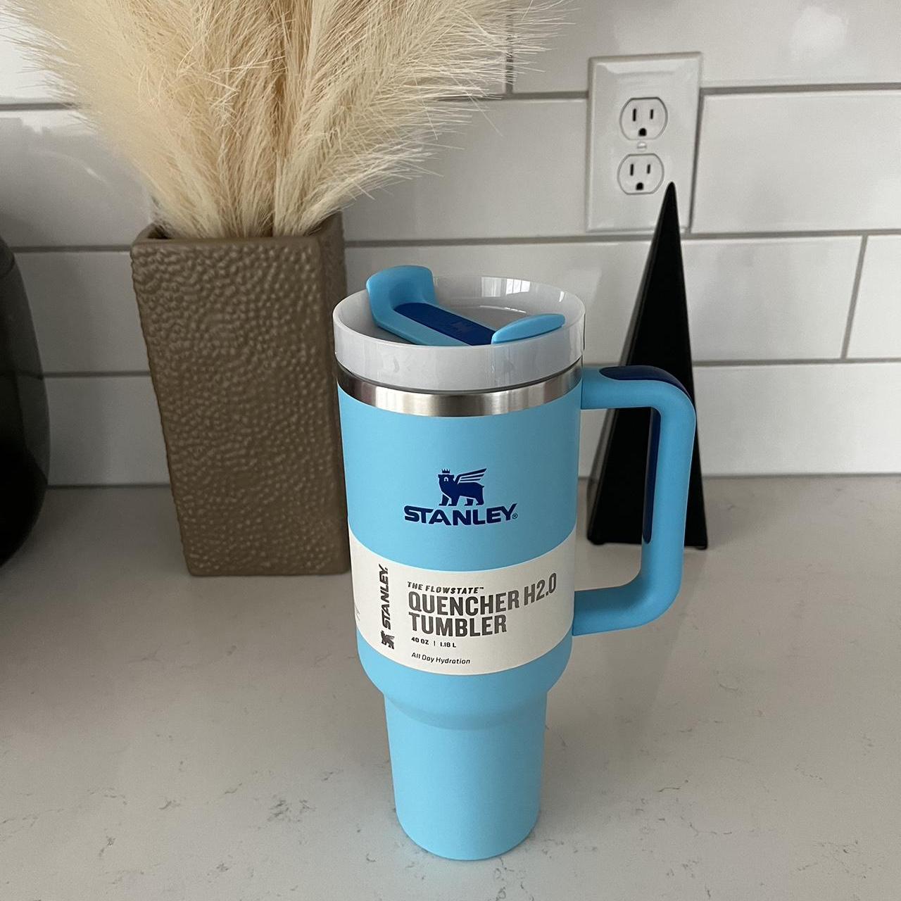 Stanley cup pool blue tumbler 40oz basic weather... - Depop