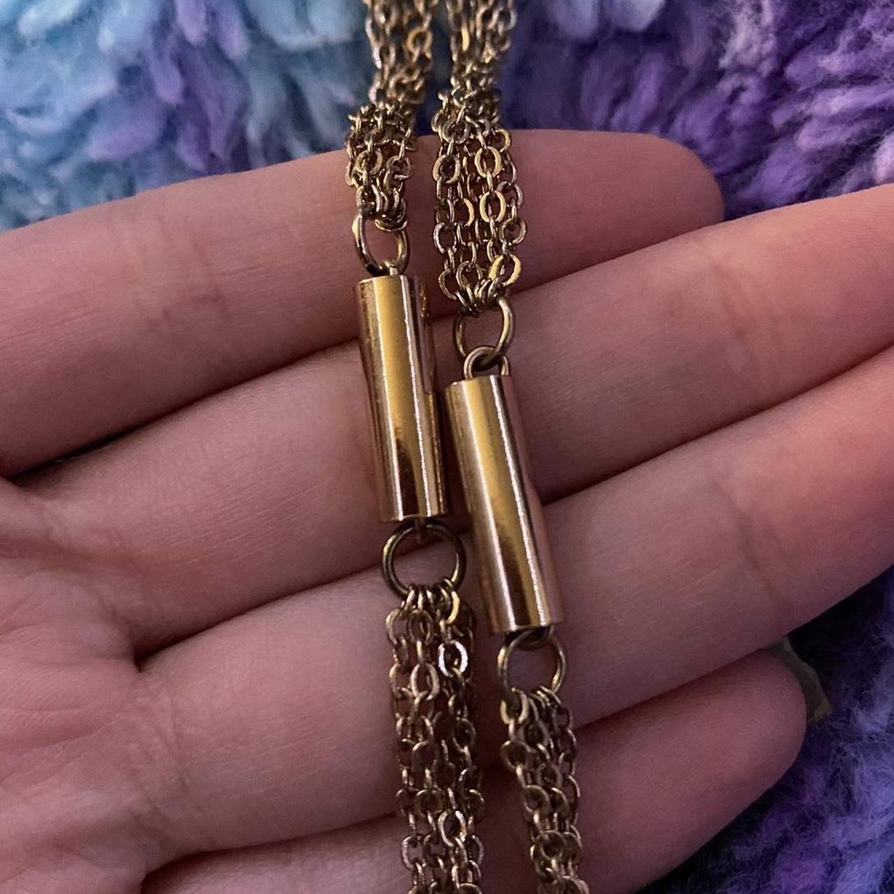 long gold y2k chain necklace -about 27” #gold #y2k... | Depop