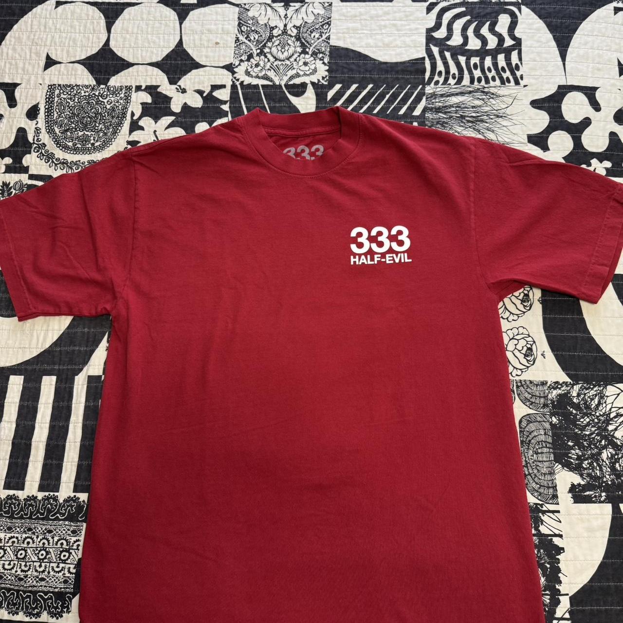 Half Evil 333 Logo Tee ‘Red’ Hmu📲📲 | Depop