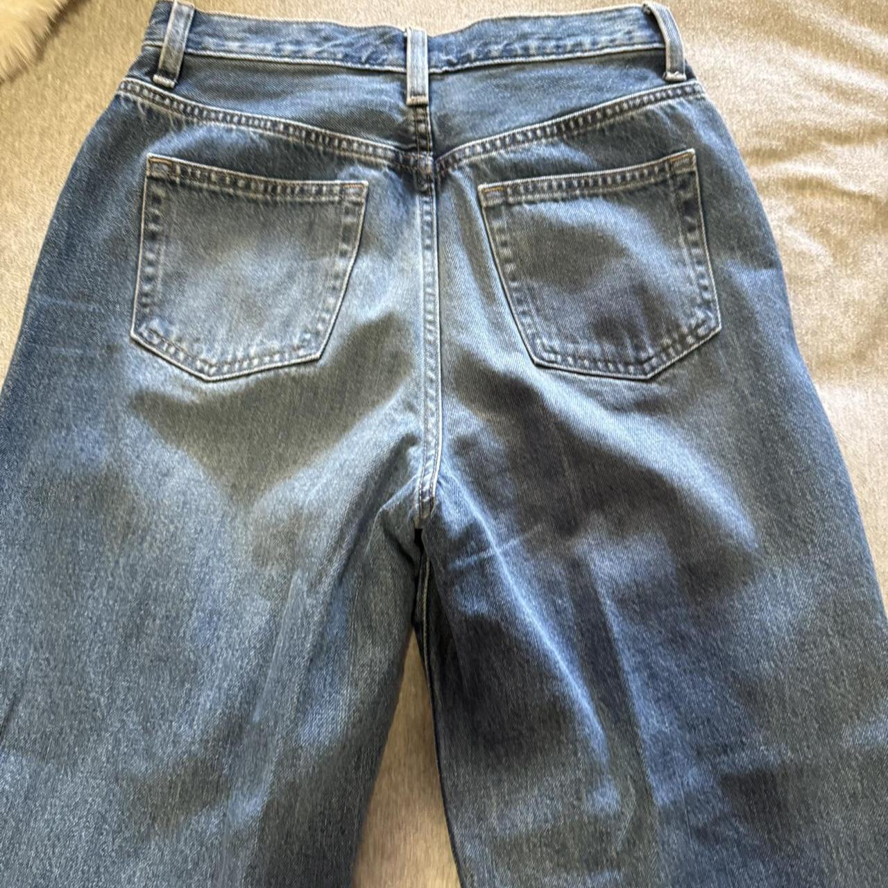 Uniqlo high rise straight leg jeans size 24inch | Depop