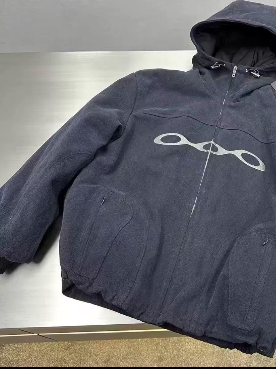 Y2K style jacket -embroidered lettering -great piece... - Depop