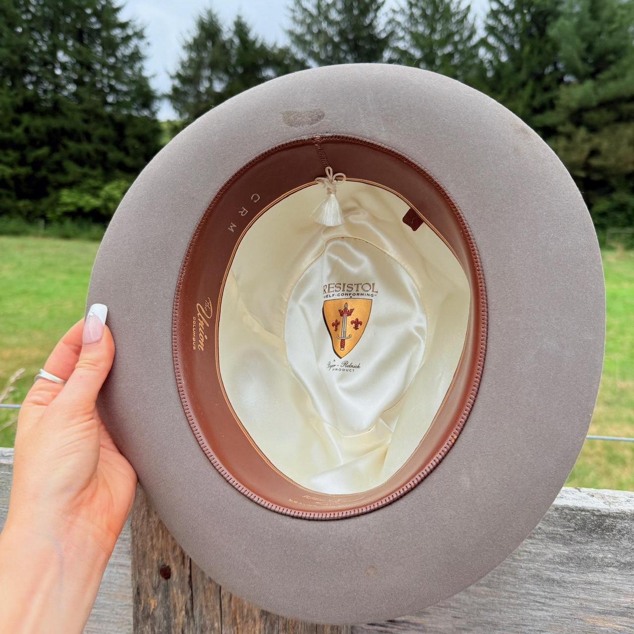 Vintage 1950s Resistol Grey Kitten Finish Beaver... | Depop