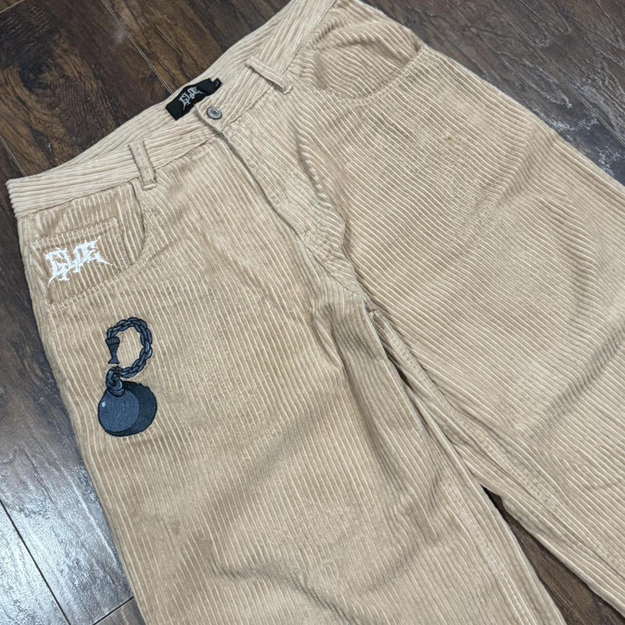 Gloe tan corduroy pants these pants are bagggy asfff... | Depop
