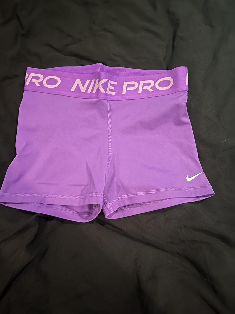 pretty purple nike pros - Depop