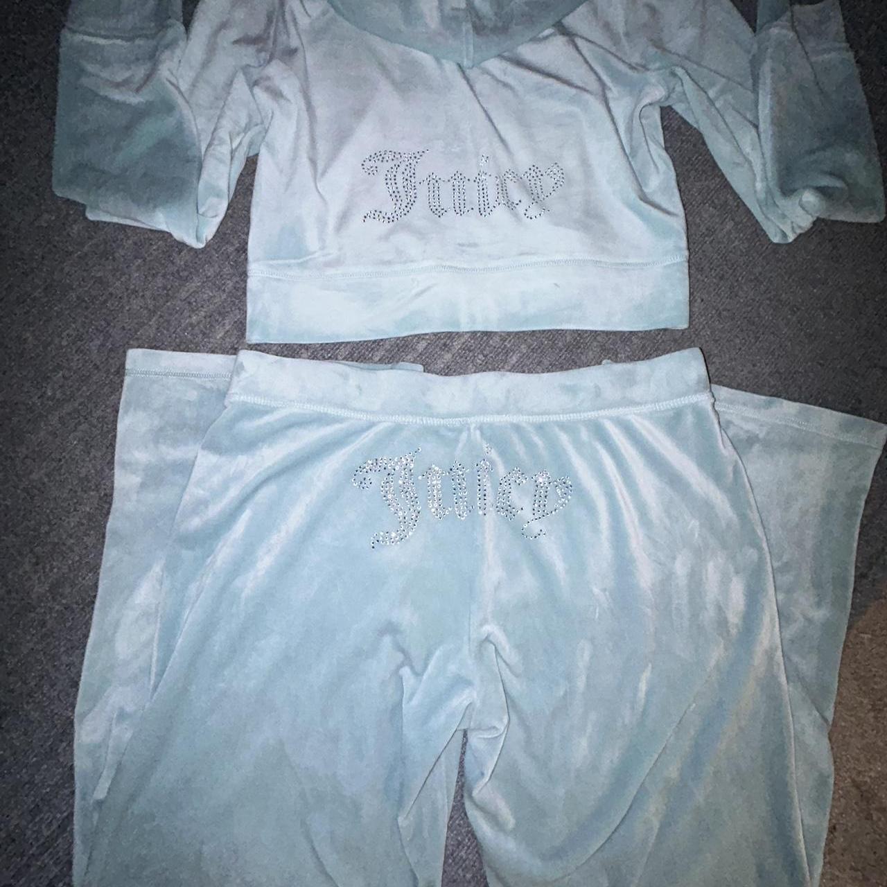 pastel turquoise juicy tracksuit 💋 size L never... | Depop