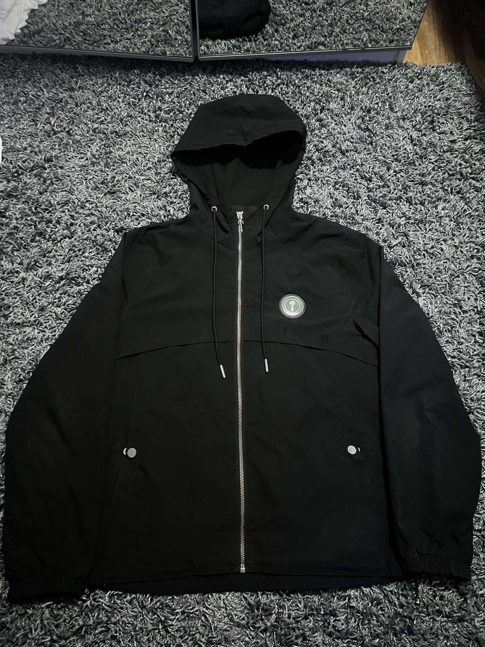 Trapstar irongate windbreaker black and white - Depop