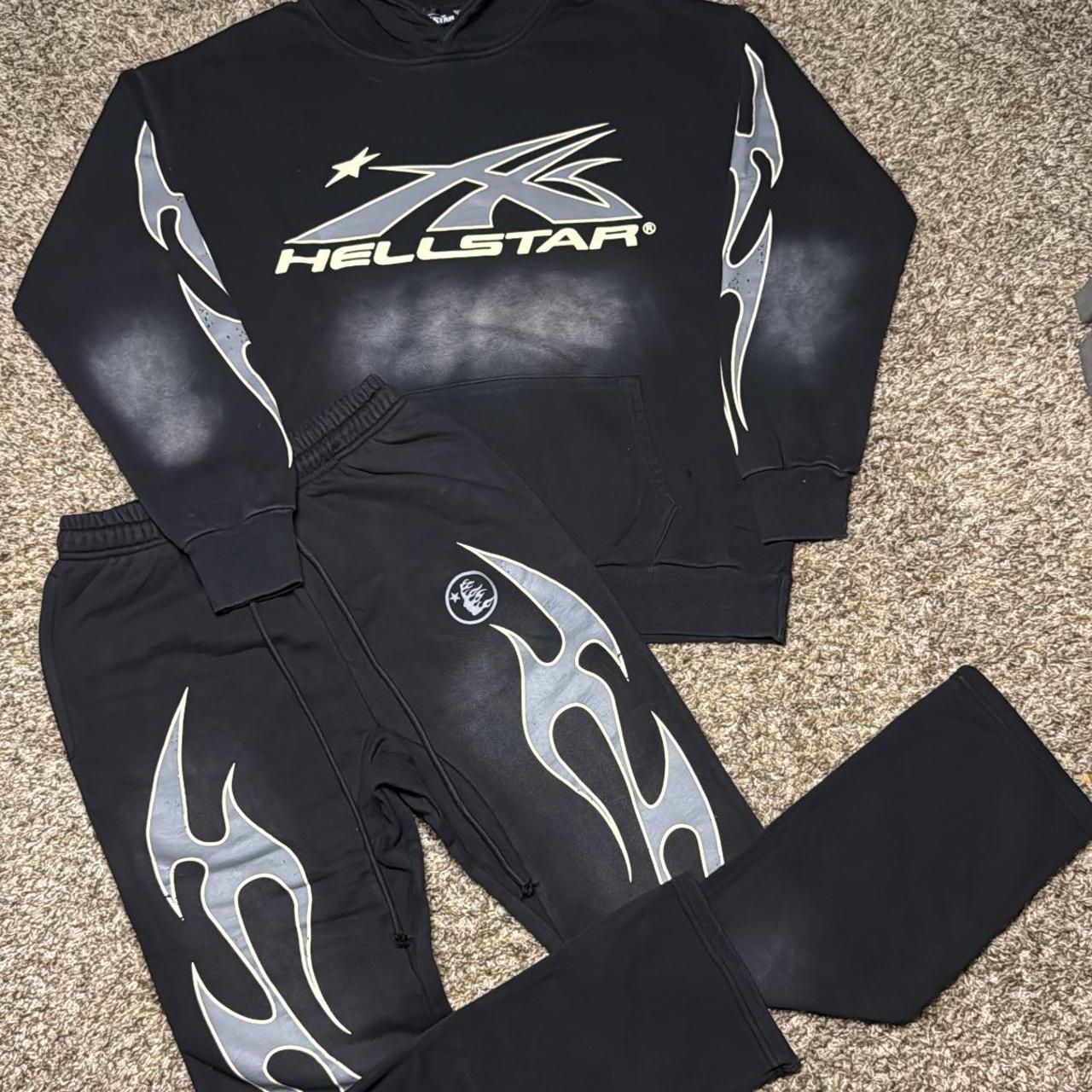 Black and Grey Hellstar set Sizes M, L,... | Depop