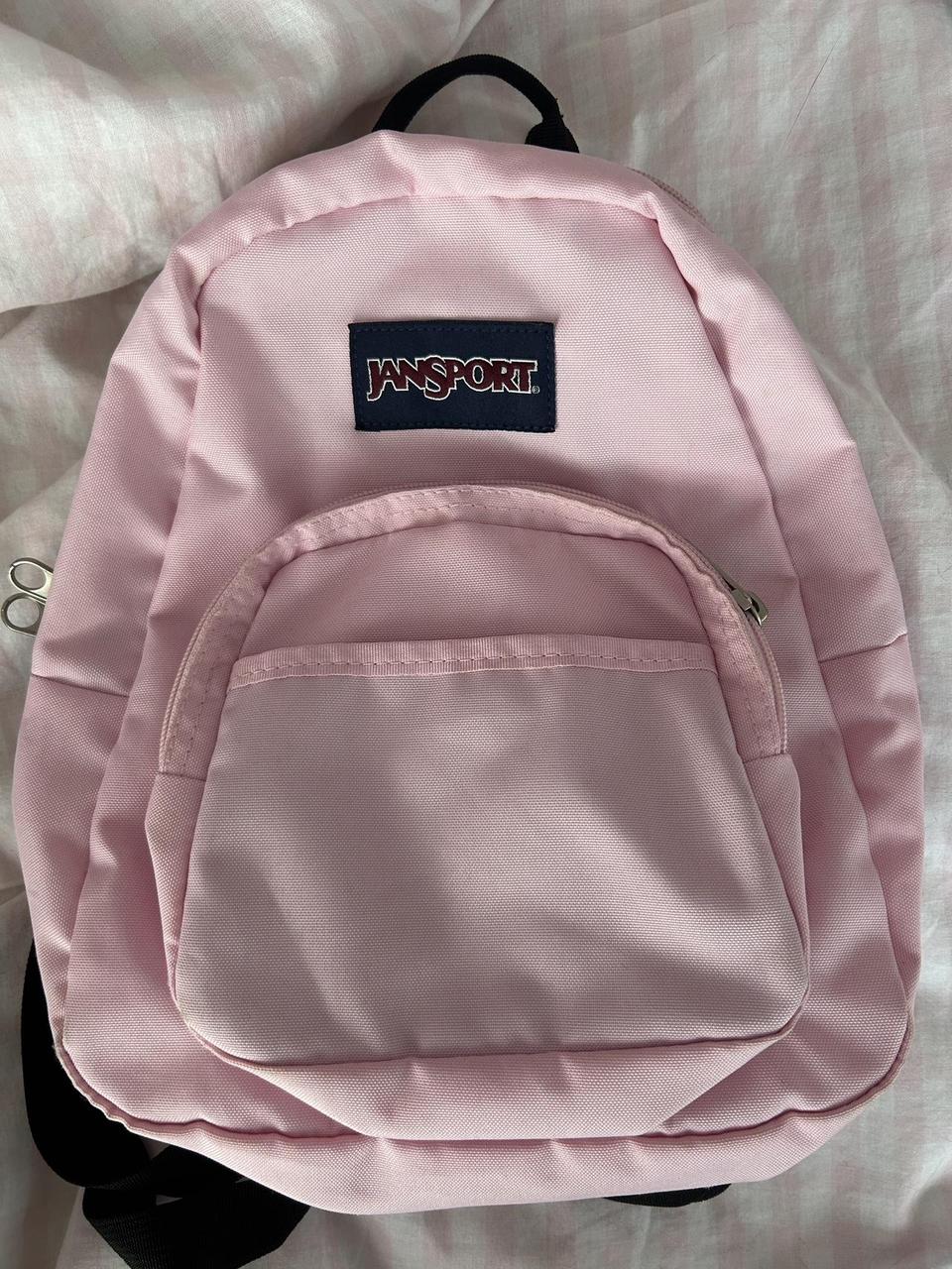 Jansport baby pink mini backpack 🩰🎀🌸 Condition-... - Depop
