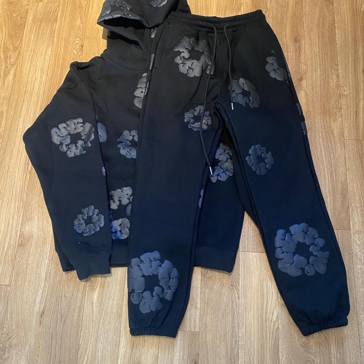 Black on black denim tears tracksuit⚫️ Size S/M... | Depop