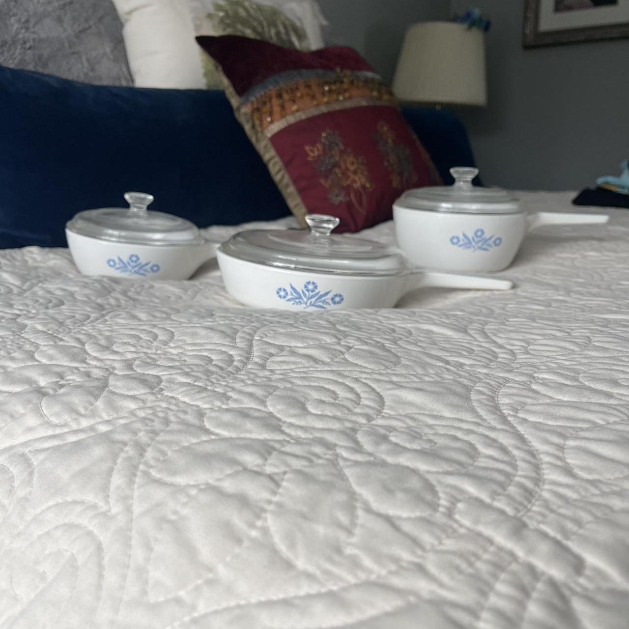 1960s Corning Ware 3 piece set - 1.5qt casserole... | Depop