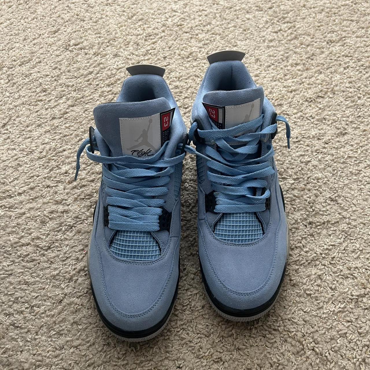 unc jordan 4 Got them for birthday but didn’t want them - Depop