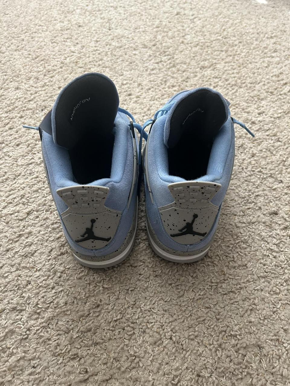 unc jordan 4 Got them for birthday but didn’t want them - Depop