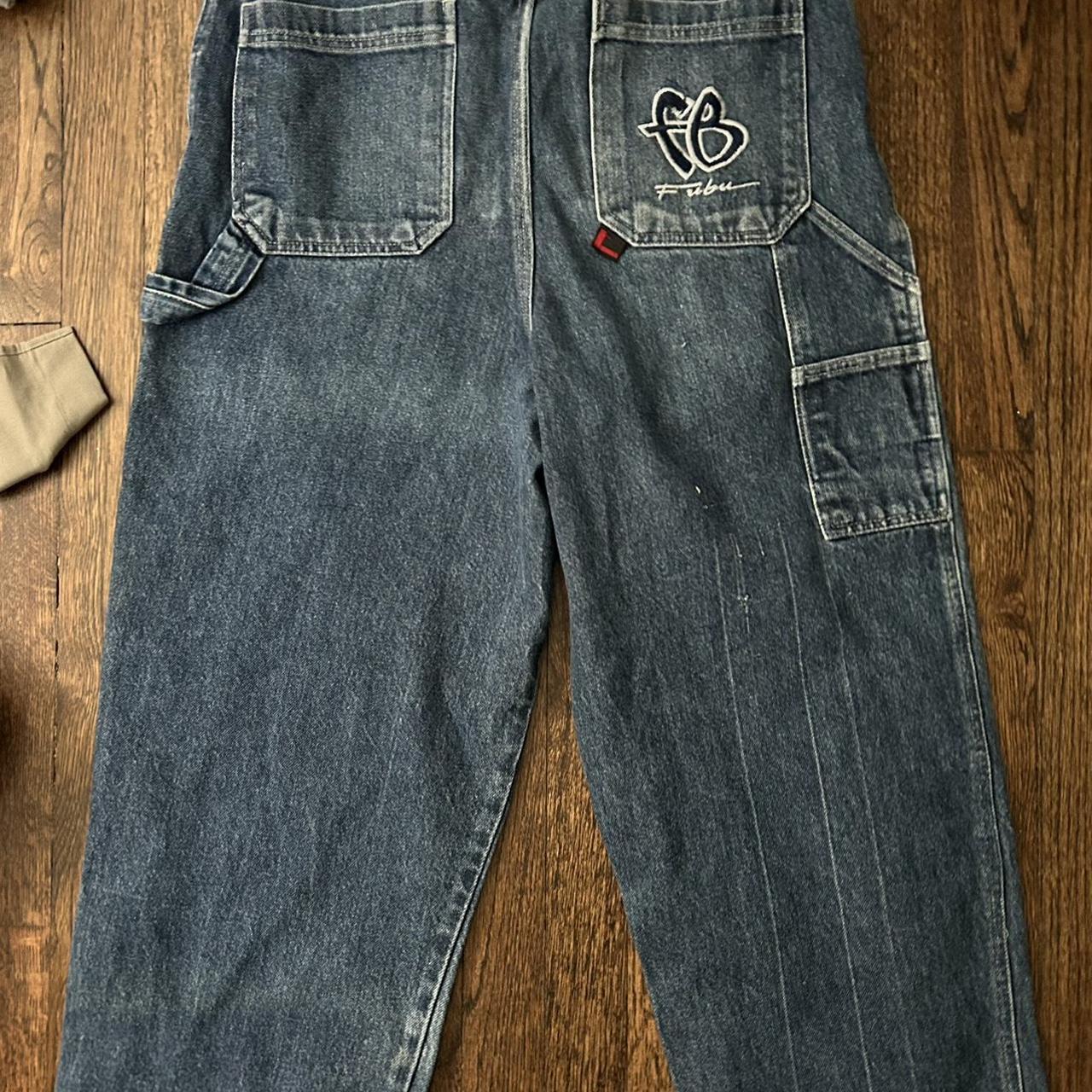 Fubu Jeans size 20 women's waist mens 38 length cut... | Depop