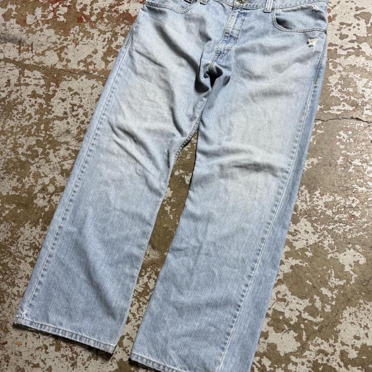 Vintage Y2K Levi’s Silver Tab Light Blue Jeans -... | Depop