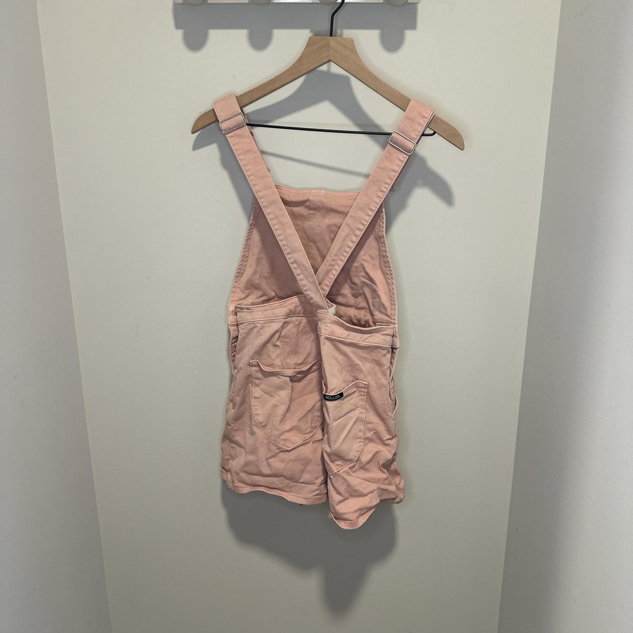 pink rolla’s shortalls (shorts/overalls) size m | Depop