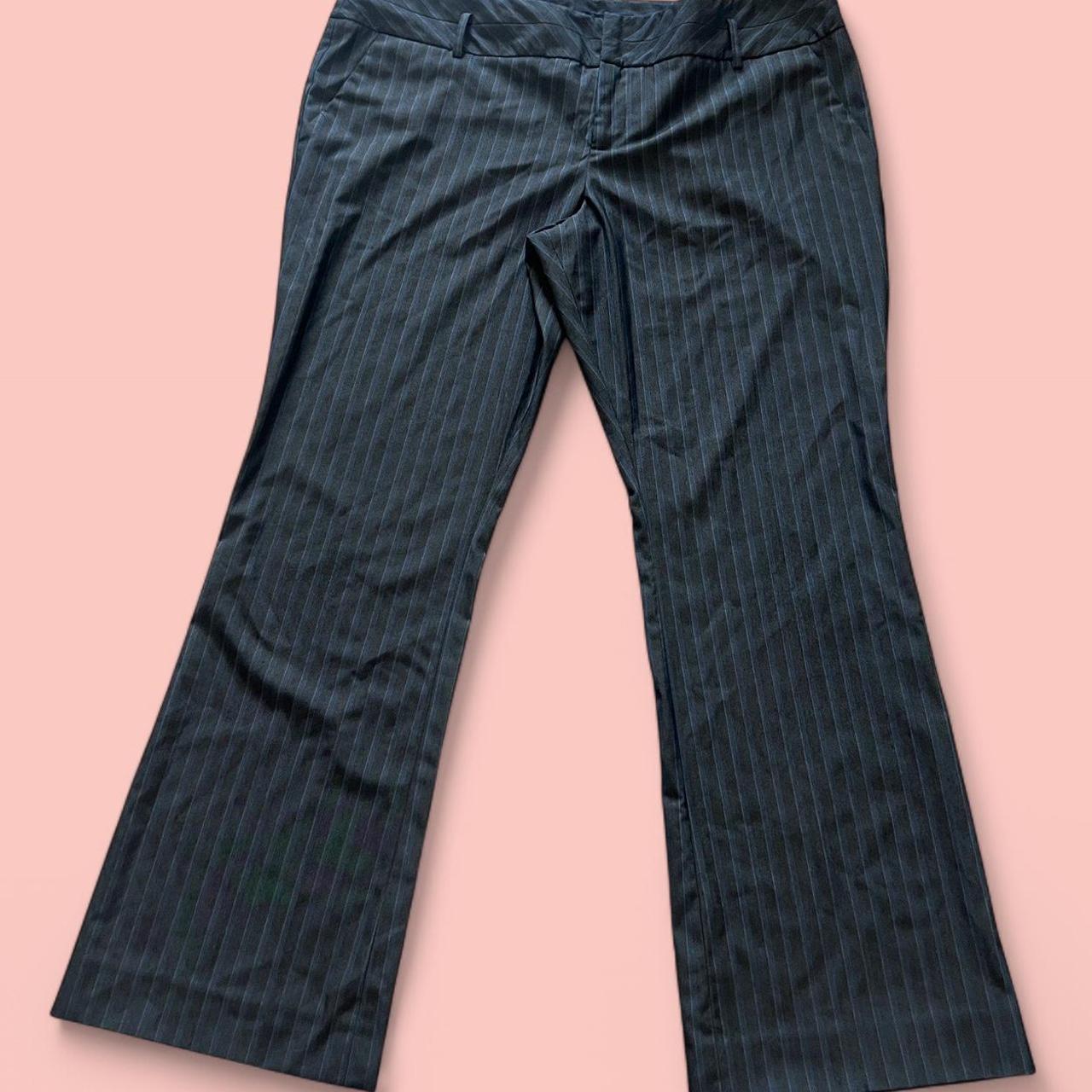 office siren size 18 blue and grey pinstripe... | Depop