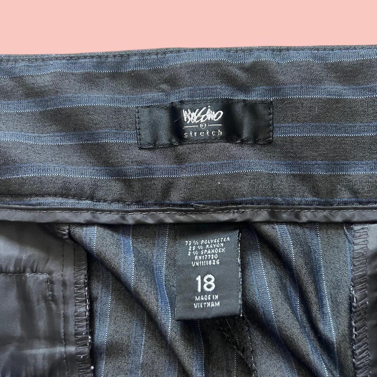 office siren size 18 blue and grey pinstripe... | Depop