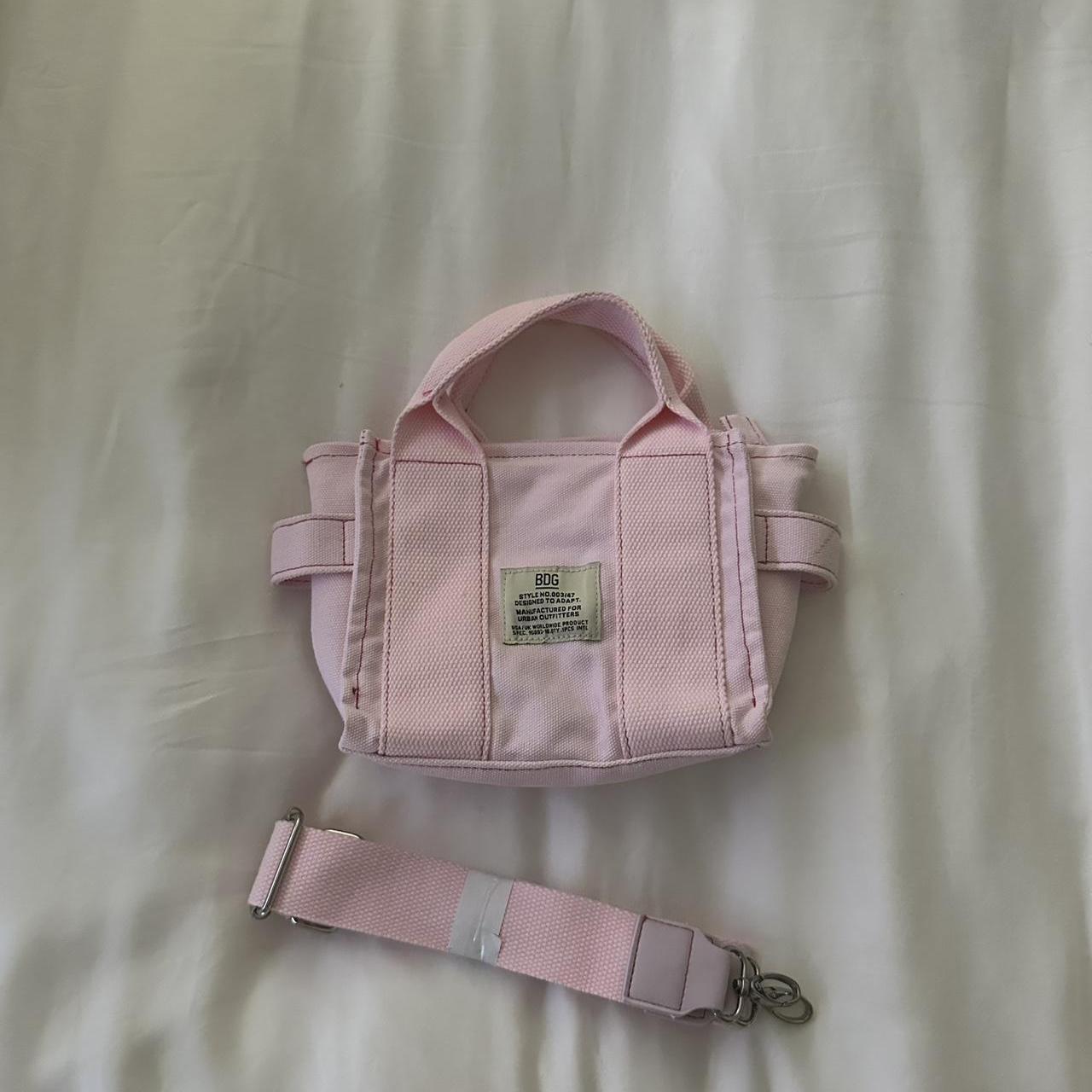 pink mini bag comes with attachable bag strap urban... | Depop