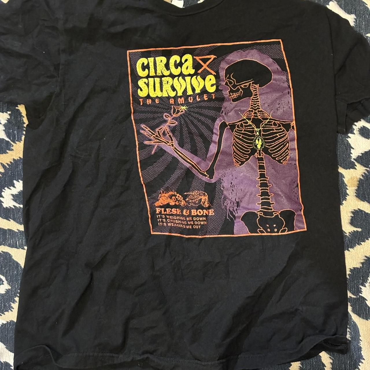 Circa survive skull t-shirt - Depop