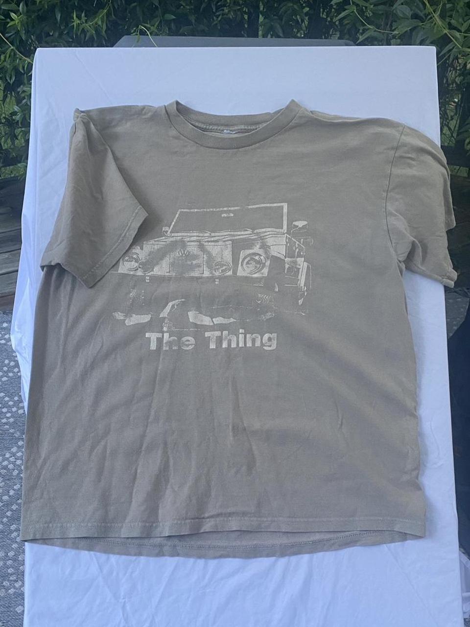 Large The Thing tan t-shirt - Depop