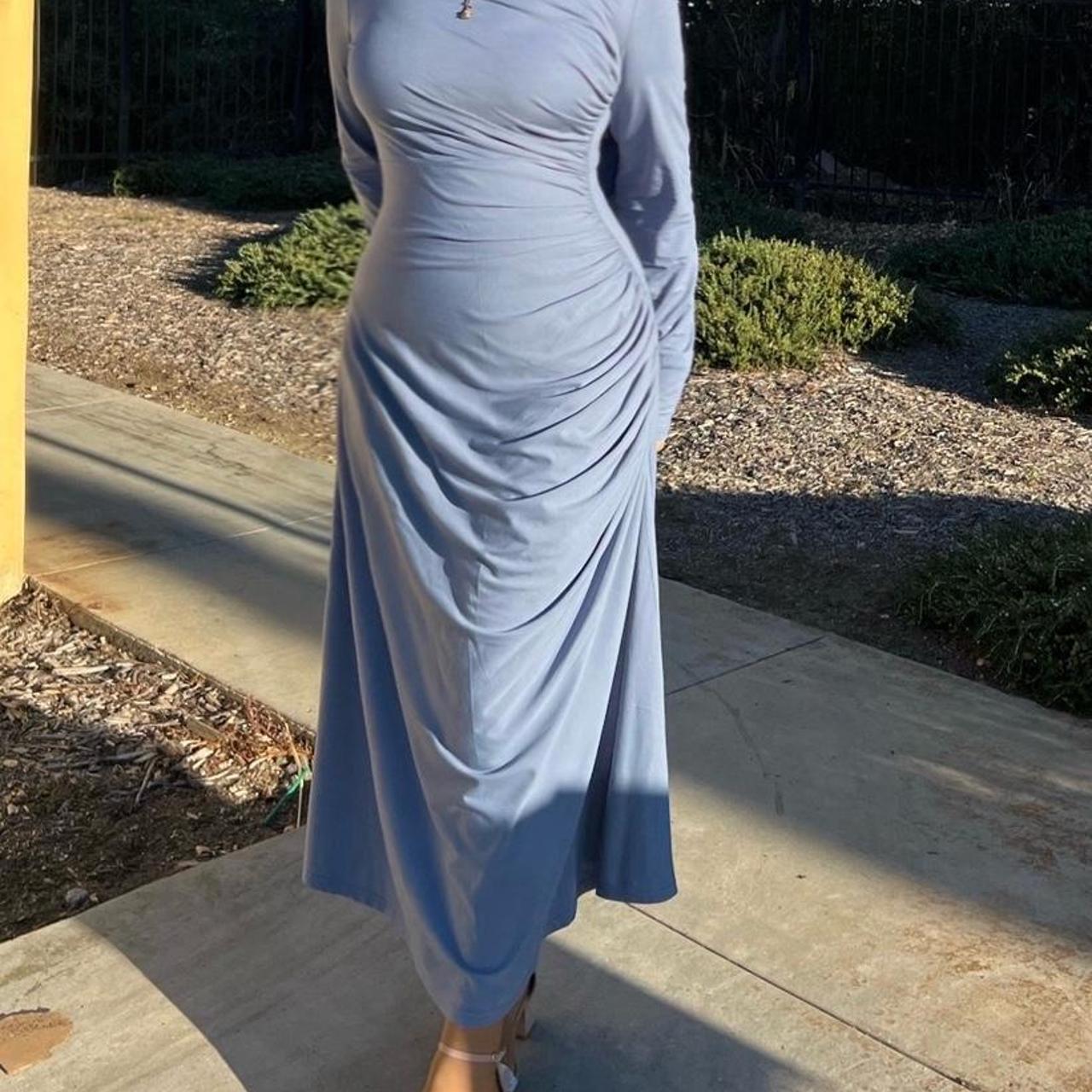 Waist snatching gorgeous blue dress. Only wore once!... - Depop