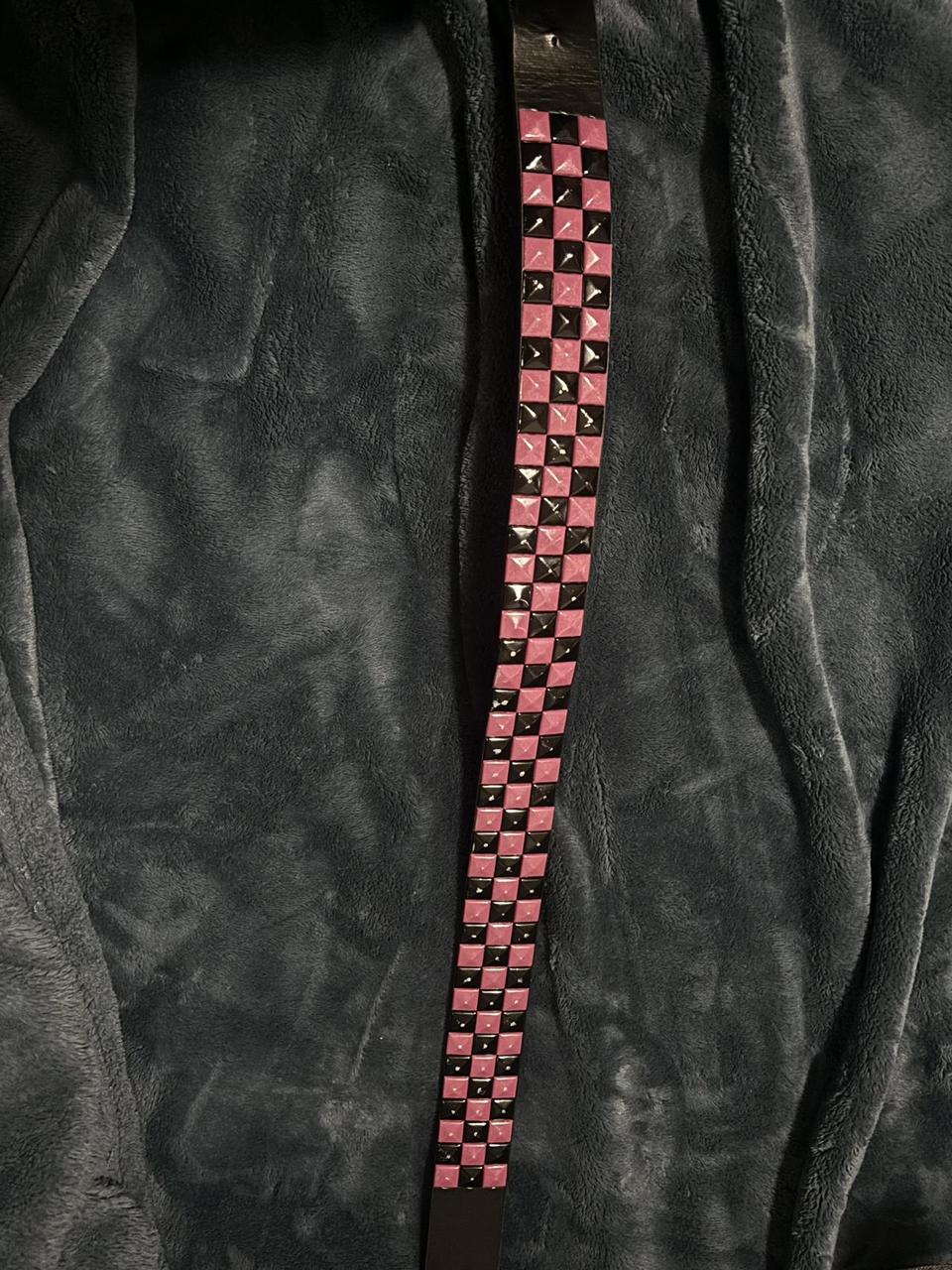 pink studded belt only worn it a few times brand new - Depop