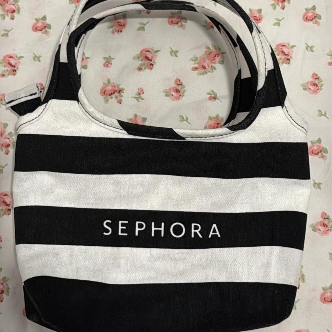 Black & white striped Sephora favorite bag out of... | Depop