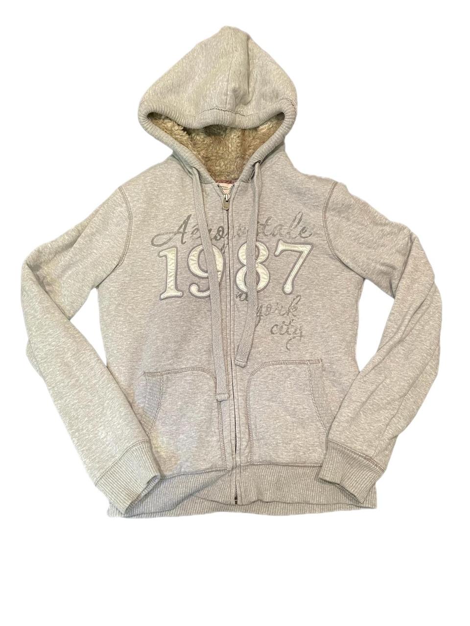 women’s aeropostale fur zip up ‼️MESSAGE BEFORE... - Depop