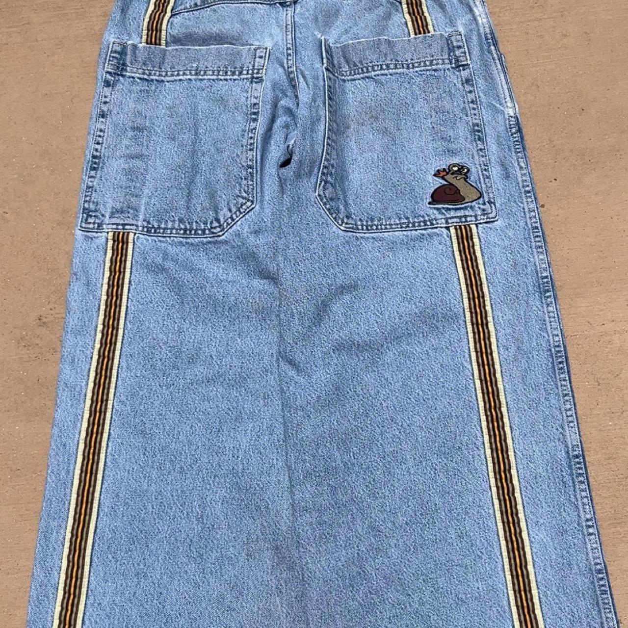lightwash JNCO slugs 32x30 cut off on the bottom,... | Depop