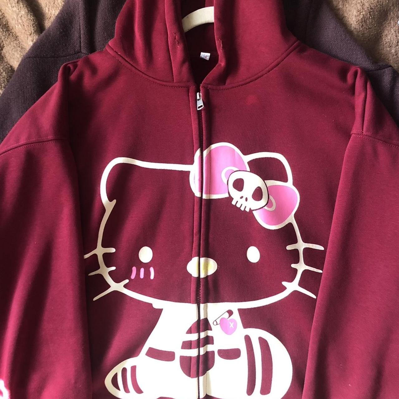 hello kitty jacket worn out once, bought from a... - Depop