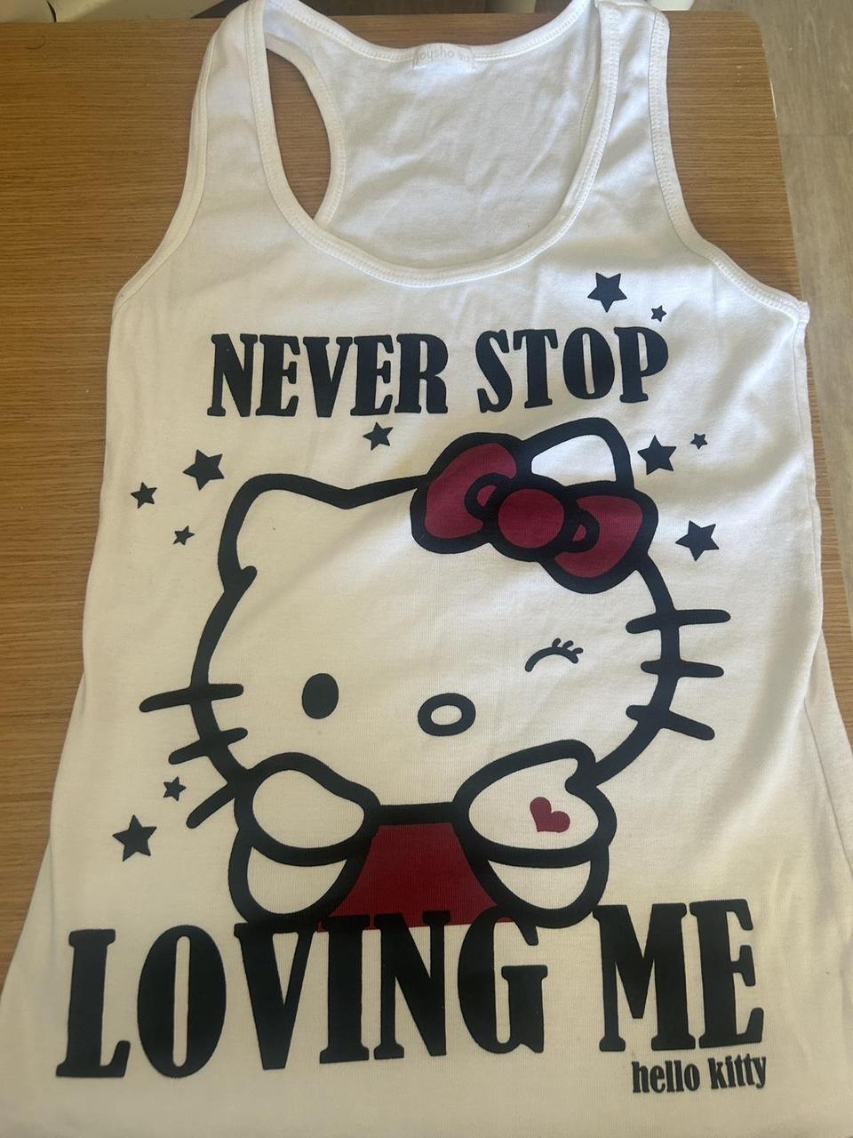 hello kitty top,, bought brand new and given as... - Depop