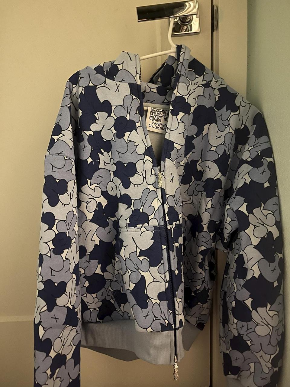 Named Collective GRAFFITI CAMO ZIP HOODIE FROZEN... - Depop