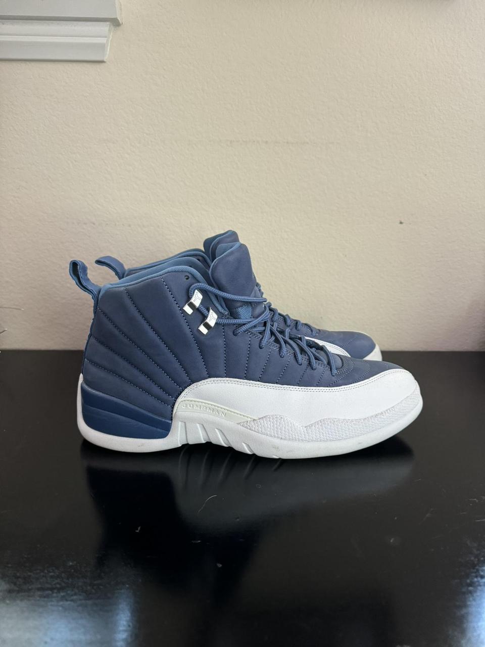 Jordan 12 Indigo Size 12 Worn a couple of times and... - Depop