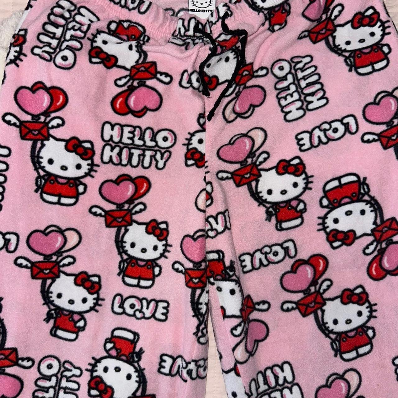 Pink Hello Kitty pajama pants #kawaii #hellokitty... | Depop