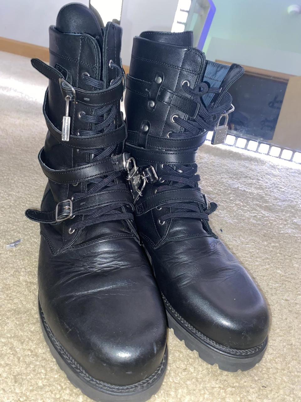 Autumn 2011 Jeremy Scott Adidas Padlock Leather... - Depop