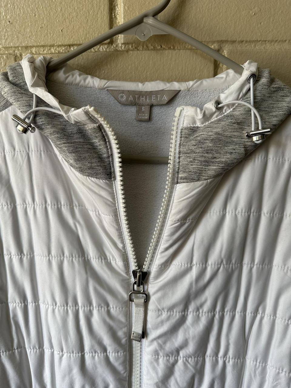 Athleta lightweight jacket with hood. Size: Small.... - Depop