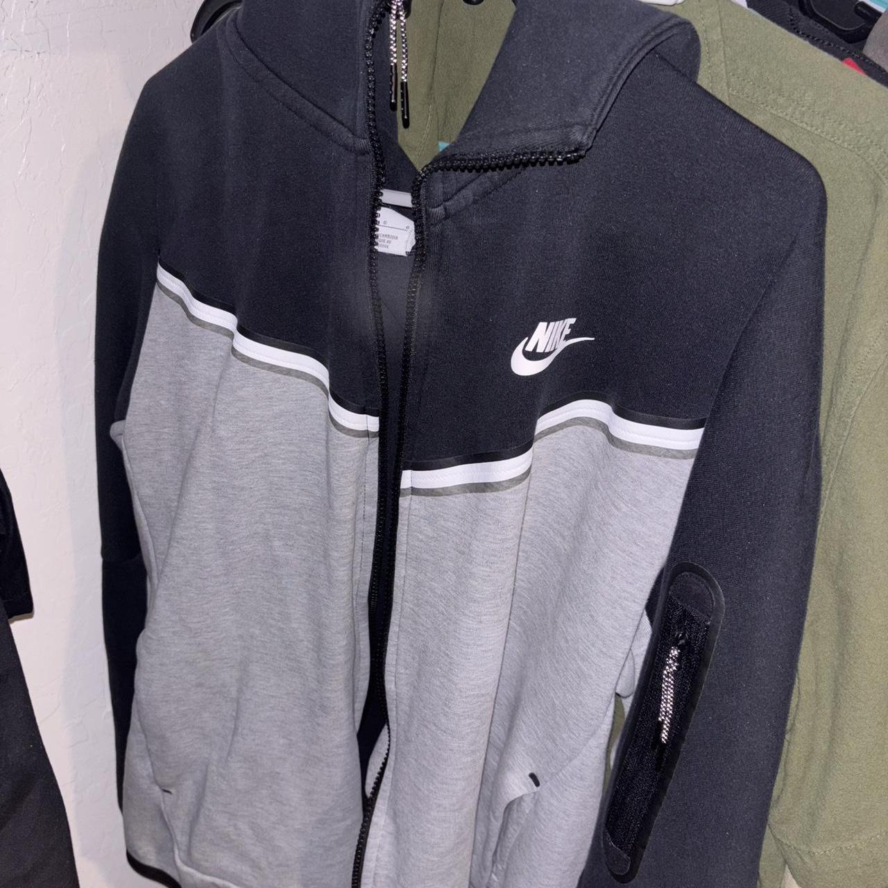 Nike black and grey Tech Fleece black grey, tech... | Depop